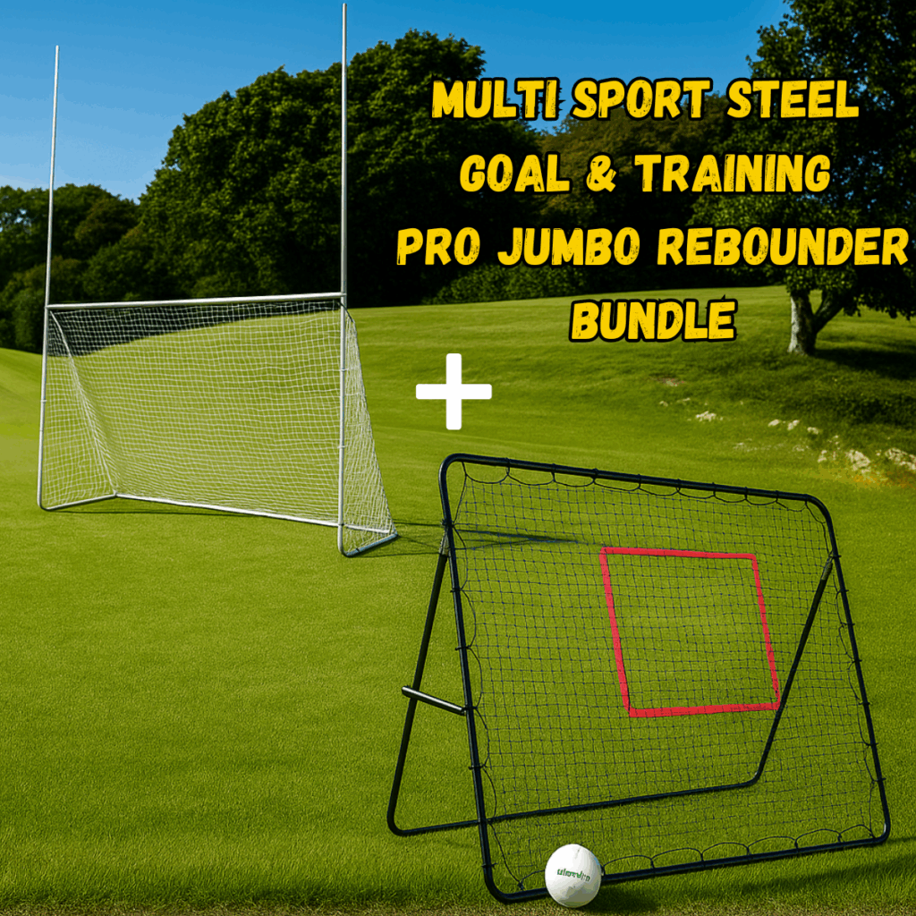 Multi Sport Steel Goal & Training Pro Jumbo Rebounder Bundle - BMC Sports
